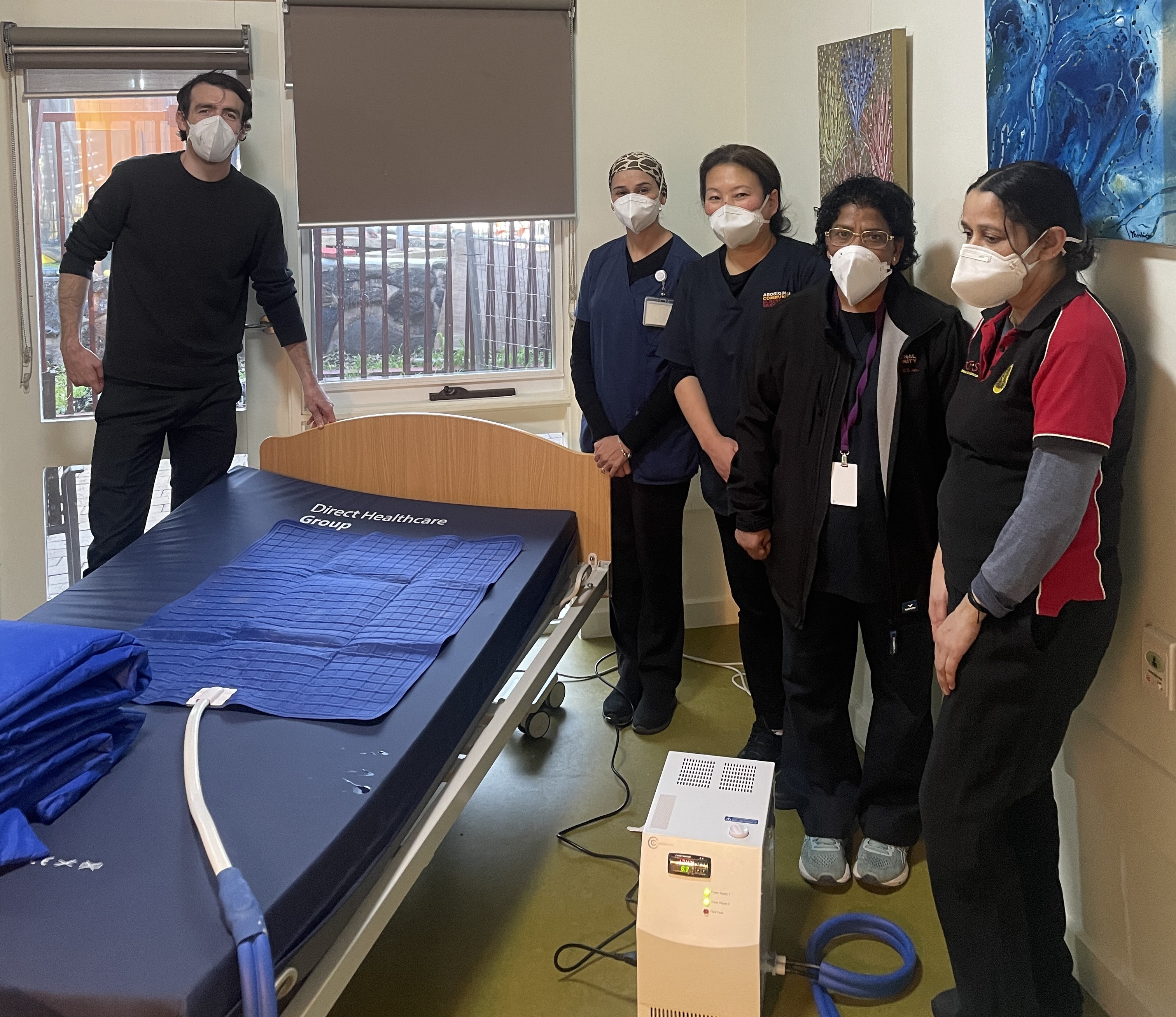 Palliative Care Victoria - News - PCV delivers cooling mattresses to ...